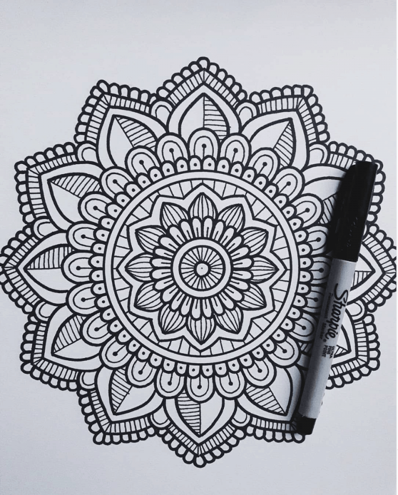 40+ Easy Mandala Drawing Ideas - Simple Tutorials | HARUNMUDAK