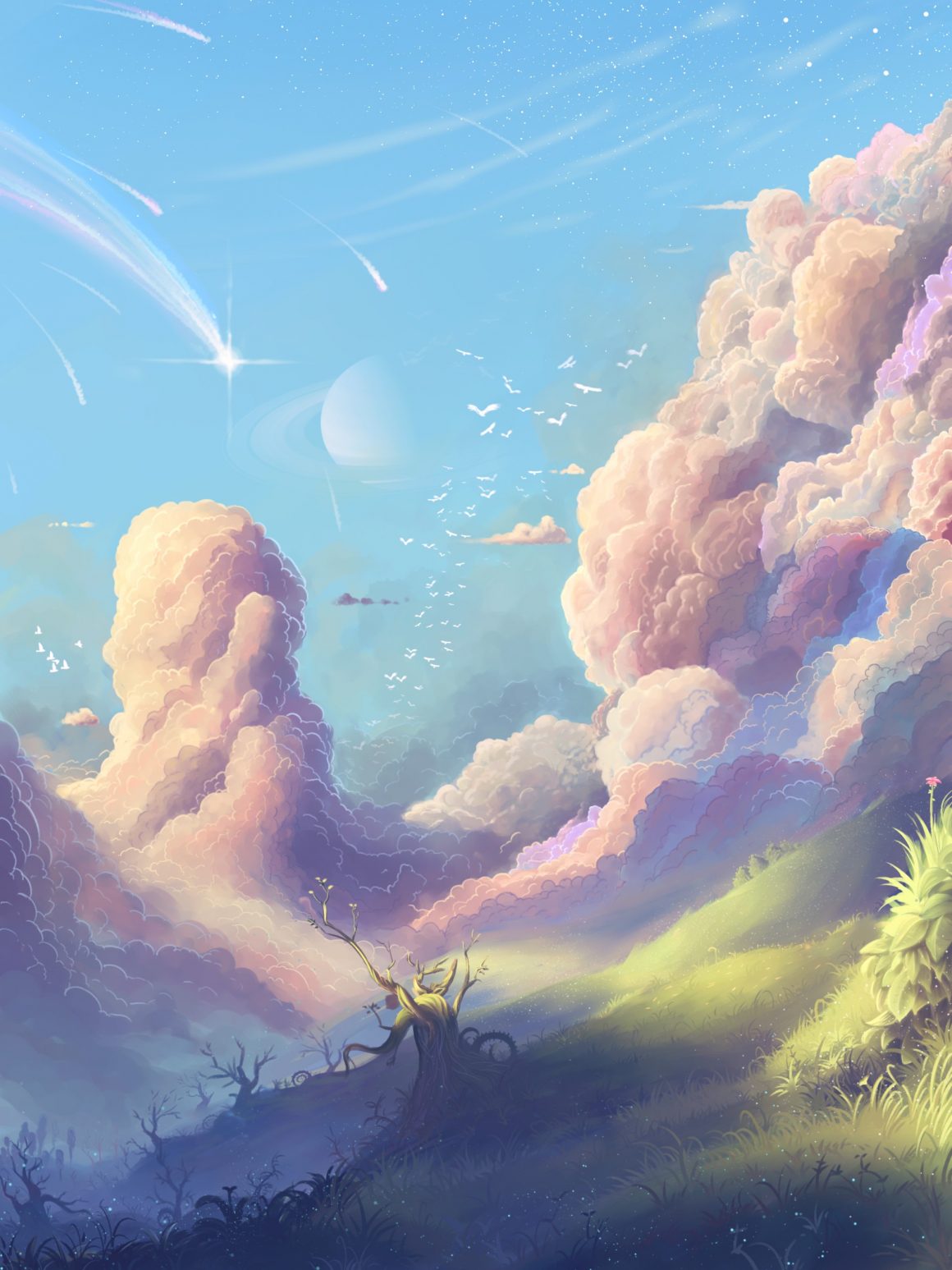 15+ Cloud Painting Ideas - Art Inspiration | HARUNMUDAK