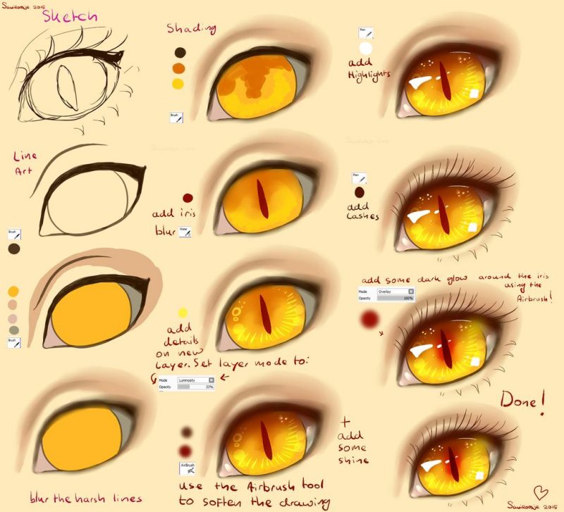 20+ Easy Eye Drawing Tutorials for Beginners - Step by Step | HARUNMUDAK
