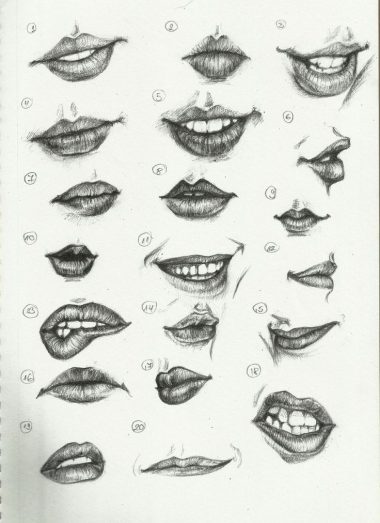 30+ How to Draw Lips for Beginners - Step By Step | HARUNMUDAK