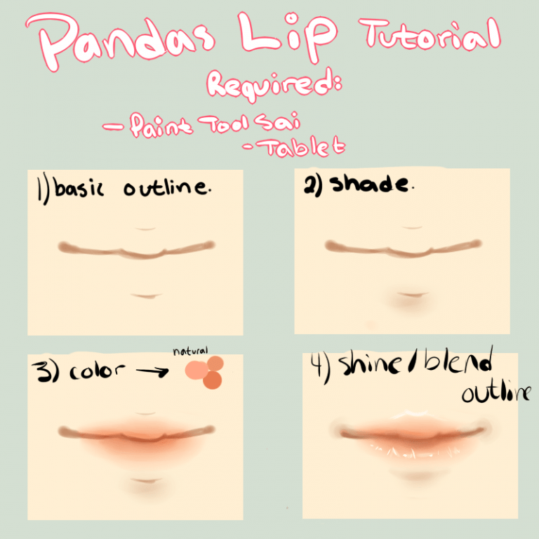 30+ How to Draw Lips for Beginners - Step By Step | HARUNMUDAK