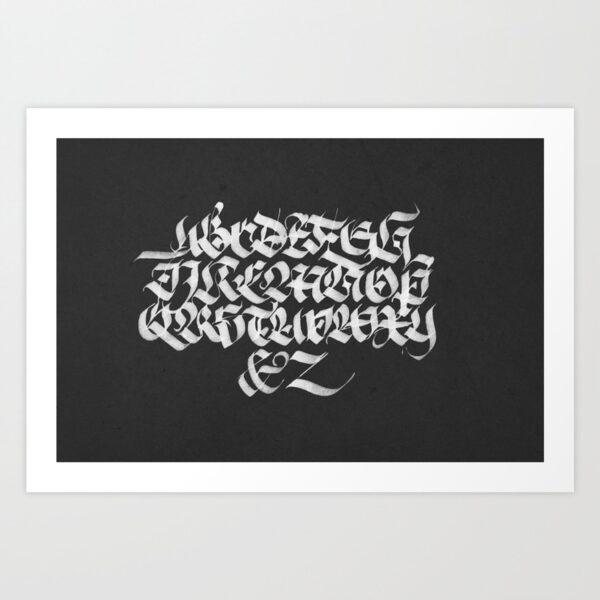 30+ Modern Calligraphy Alphabet Ideas 2024 | HARUNMUDAK