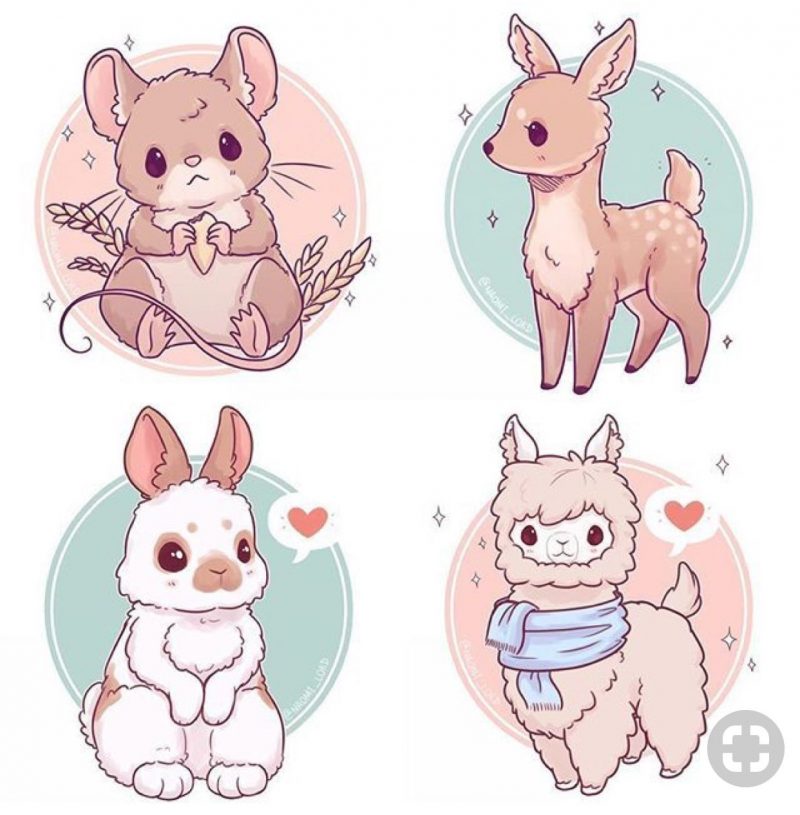 Cute Animal Drawings - How To Draw Cute Animals? | HARUNMUDAK