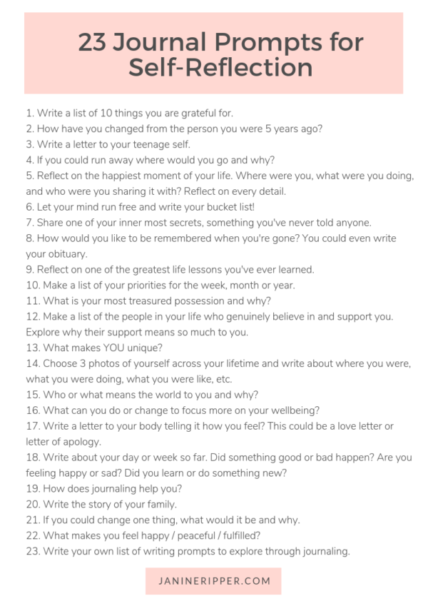 50 Journal Writing Prompts - Journal Ideas To Inspire You | HARUNMUDAK