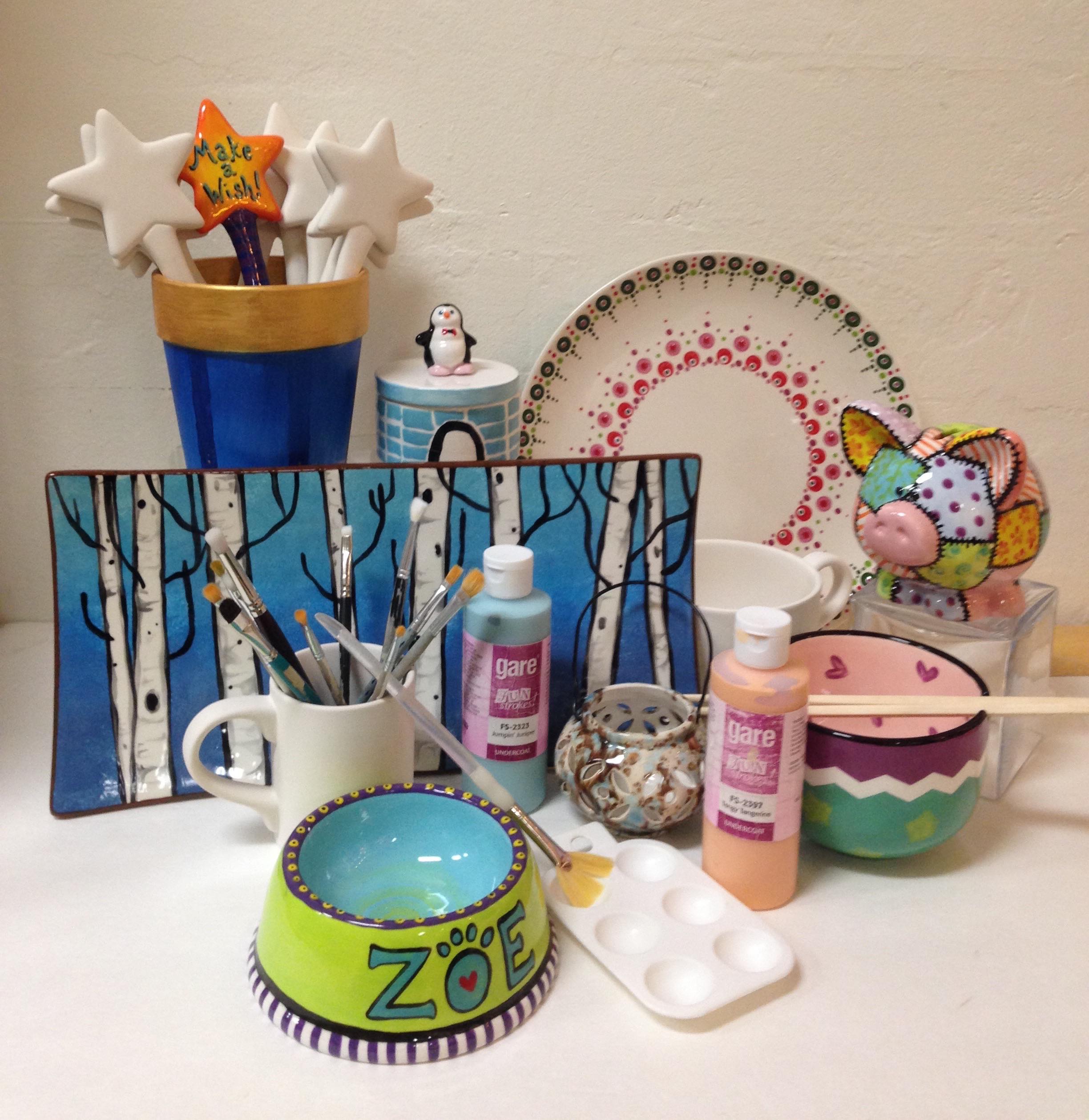 60+ Pottery Painting Ideas -Paint Your Own Pottery Ideas | HARUNMUDAK