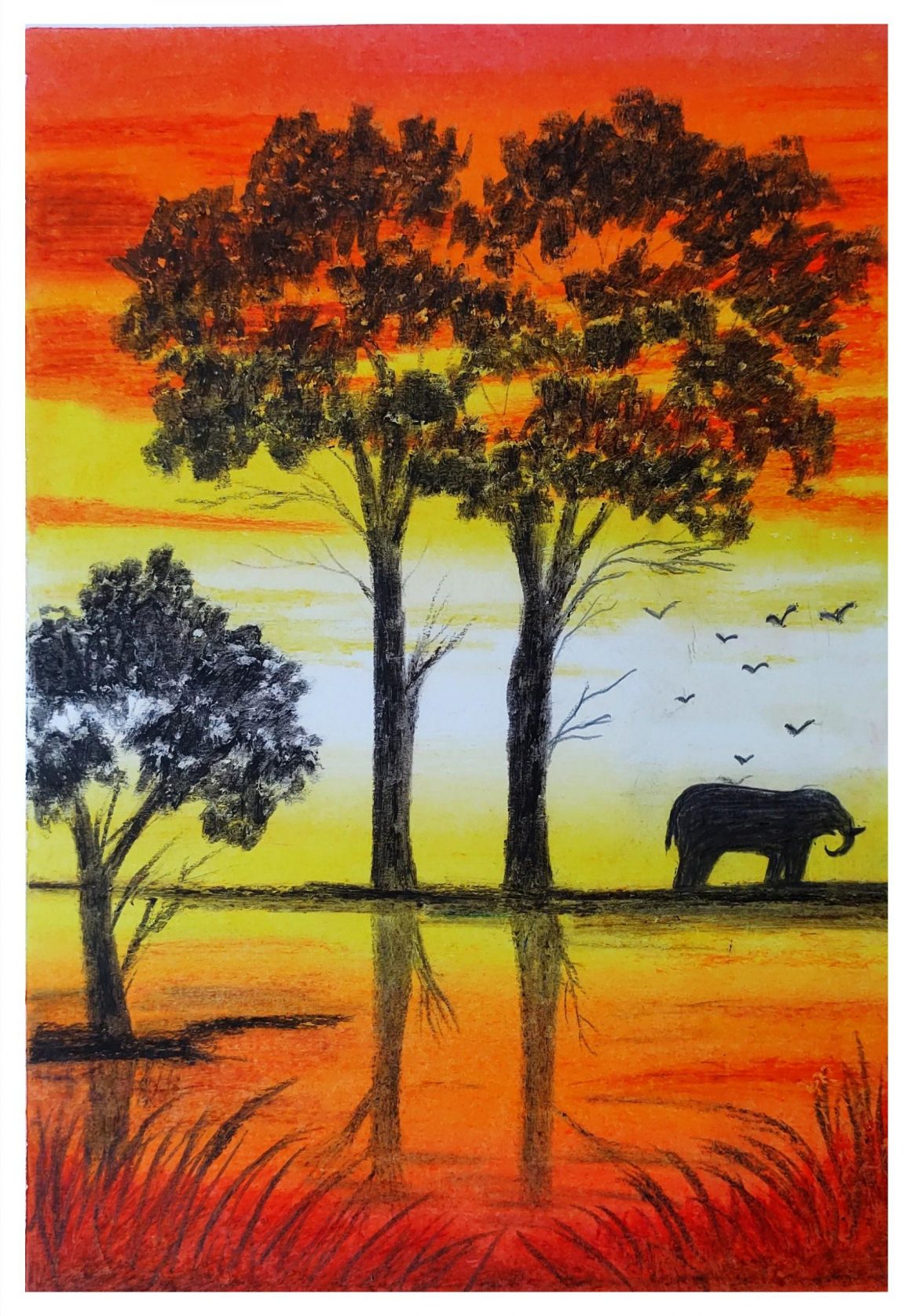 30+ Easy Sunset Drawing Tutorials - How to Draw a Sunset? | HARUNMUDAK