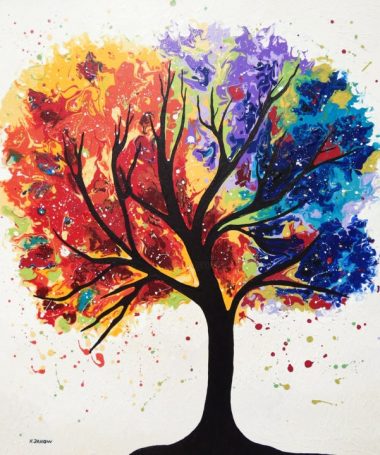 40+ Beautiful Tree Paintings For Your Inspiration | HARUNMUDAK